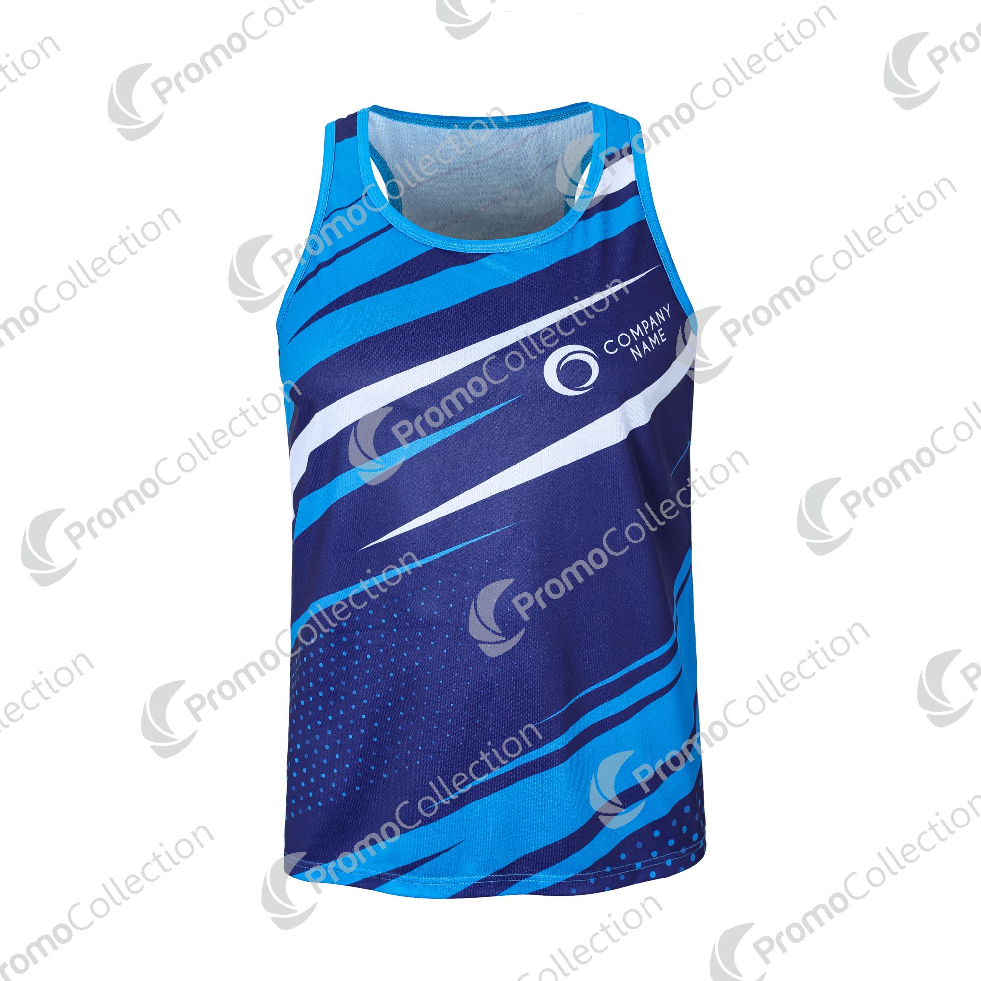 100% Polyester Sublimated Sports Singlet