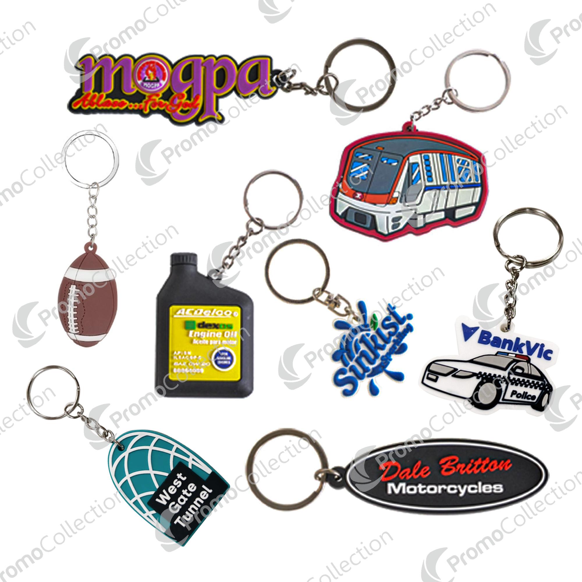 Custom Shape PVC Keyring