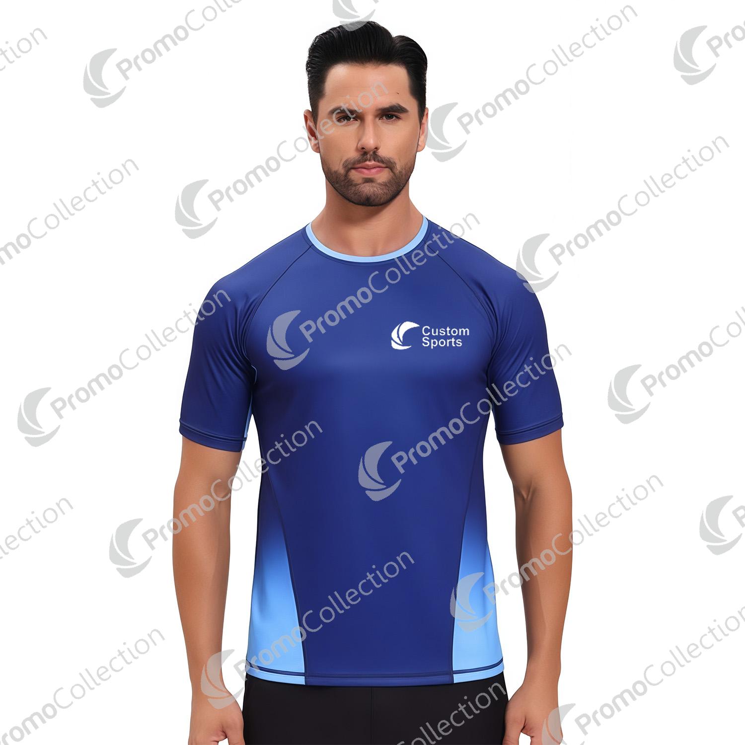 100% Polyester Micro Mesh Sublimated Crew Neck Raglan Tee Shirt