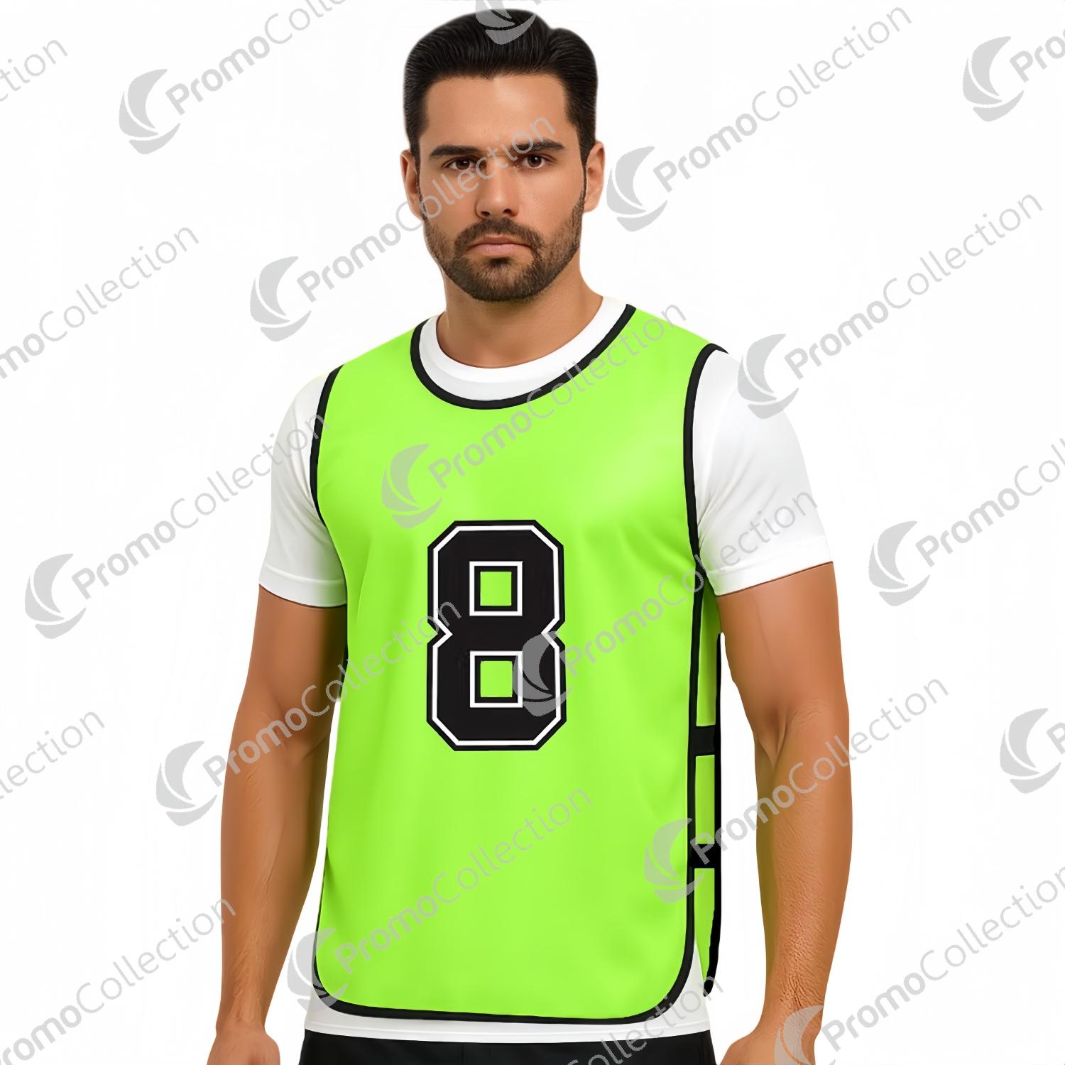 100% Polyester Mercerized Sublimated Training Bib With Strap